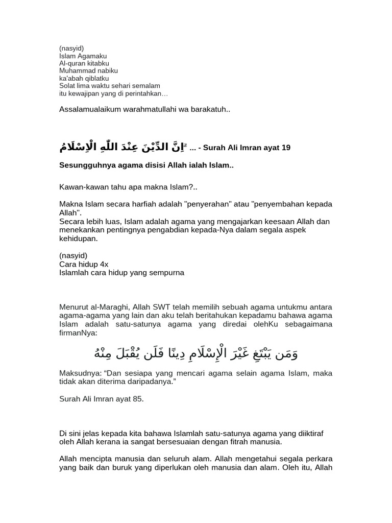 Mimbar Daie - Islam | PDF