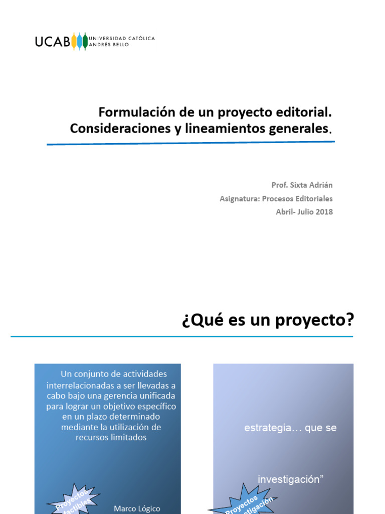 Formulación de Un Proyecto Editorial | PDF