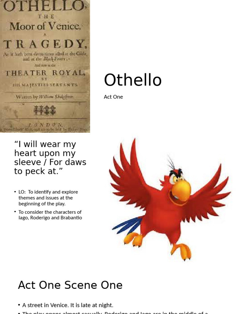 Othello Act One | PDF | Othello | Iago