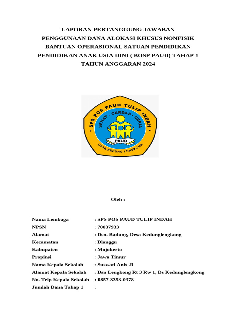 Format Contoh Pelaporan | PDF