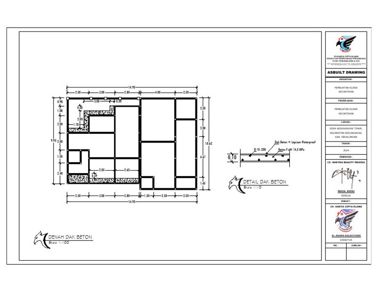 Denah Dak Beton | PDF