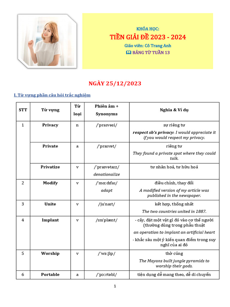 (TGD 2024) Bang Tu Tuan 13 | PDF