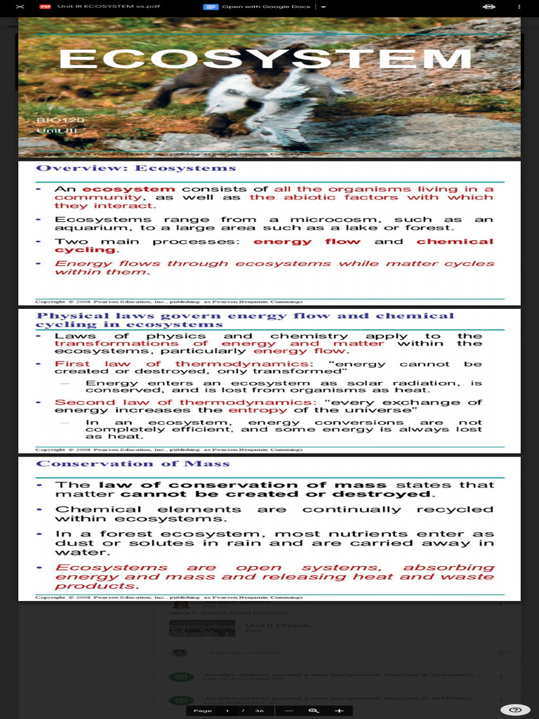 BIO120 Ecology Course Schedule 2024 | PDF | Oceanography | Biogeography