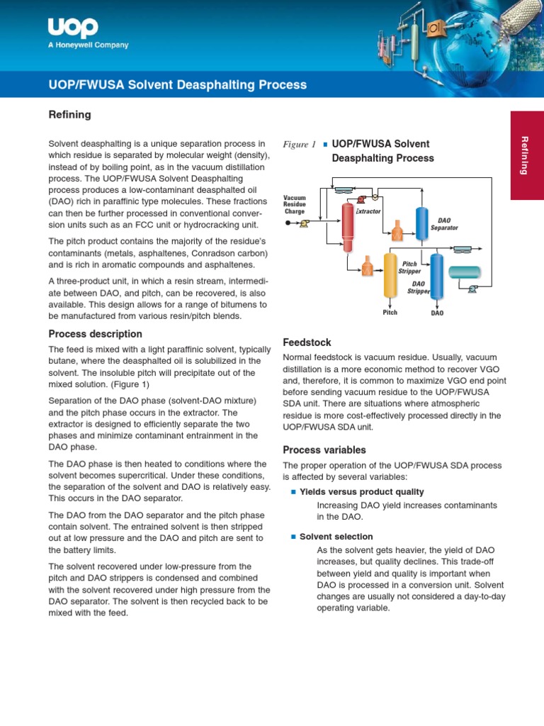 29 Deasphalting | PDF | Solvent | Oil Refinery