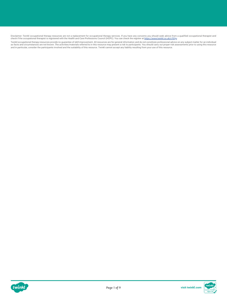 T S 1692789412 Ot Sensory Profile Assessment - Ver - 1 | PDF