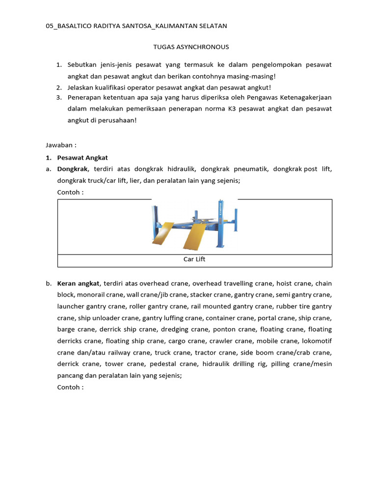 Tugas Norma K3 PAA - Basaltico - Kalsel | PDF