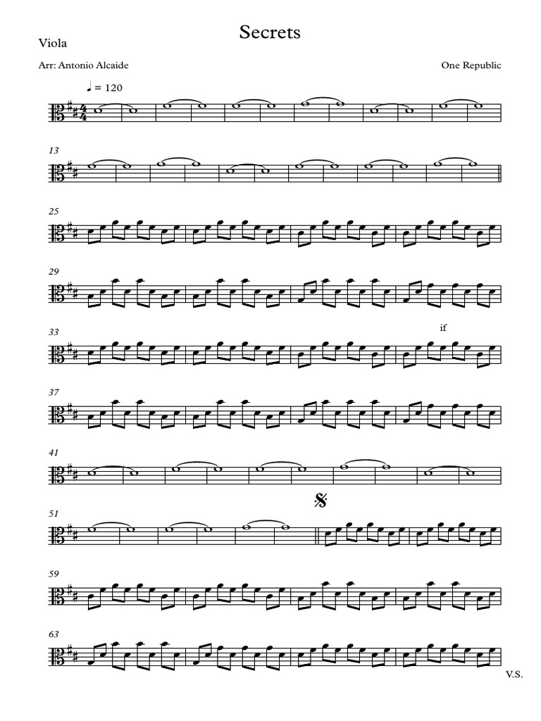 Secrets - Viola | PDF