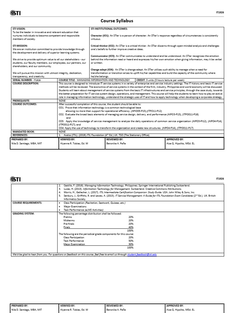 Managing Information and Technology | PDF