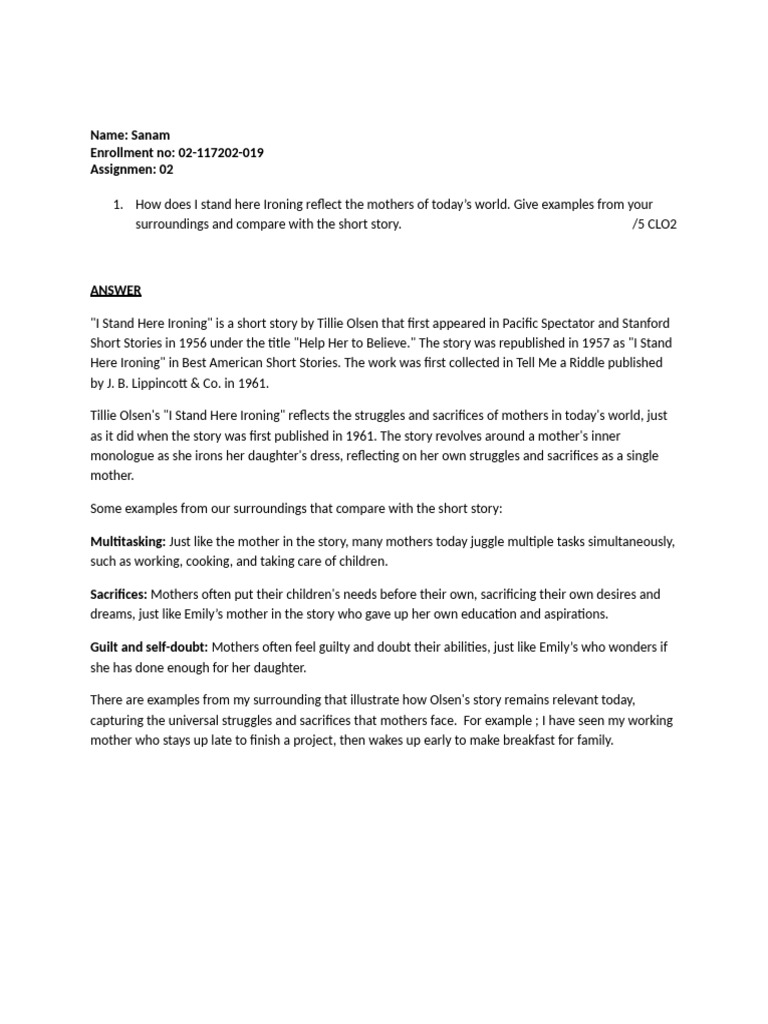 Assignment 2 Feminist | PDF