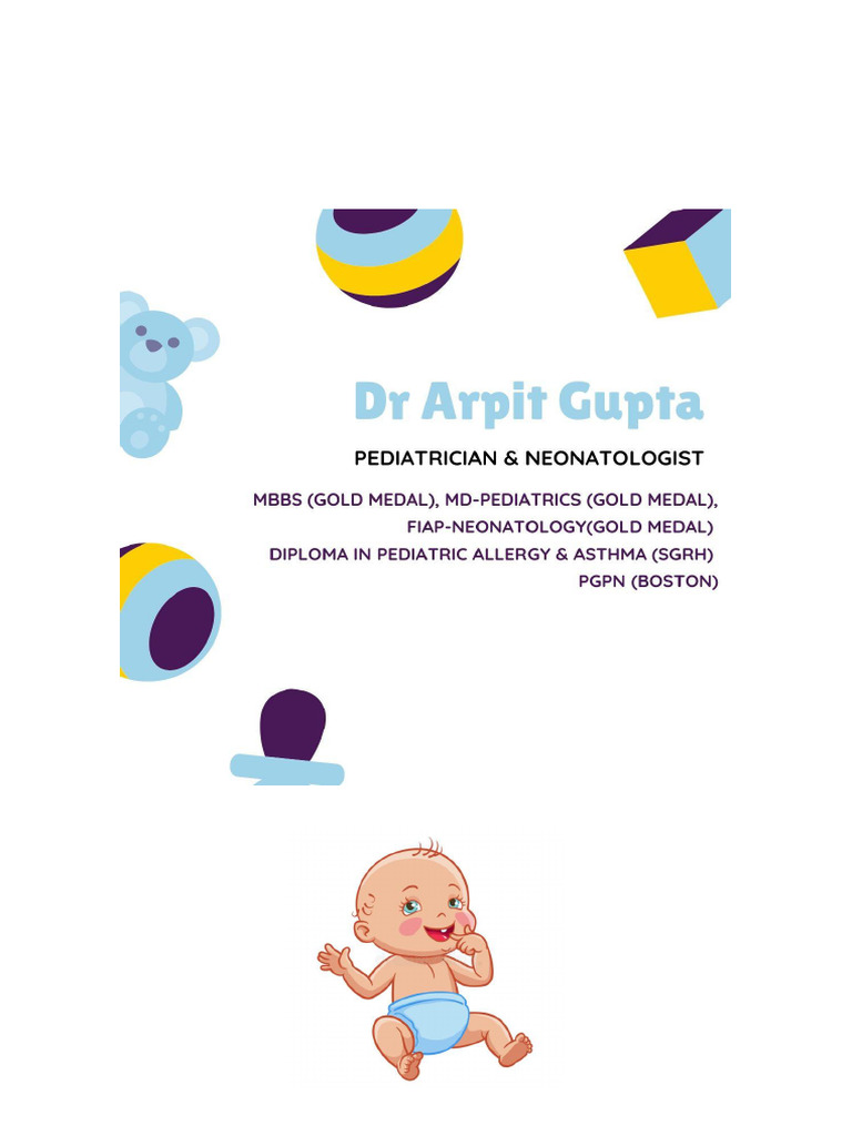 8-9 Months Sample Food Charts by Dr Arpit Gupta | PDF