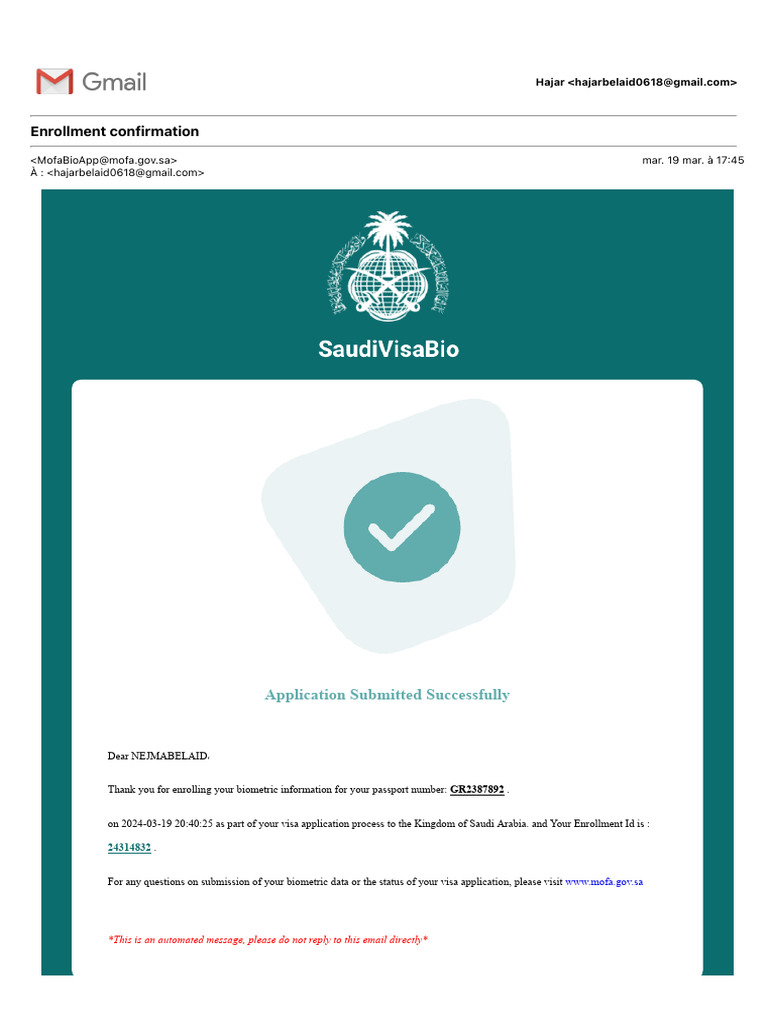 Enrollment Confirmation | PDF