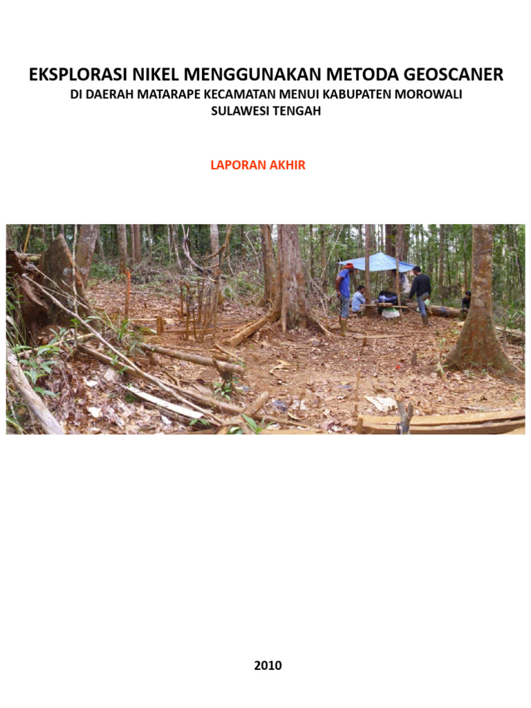Laporan Survey Nikel Menggunakan Geolistrik PT NPM | PDF | Sains ...