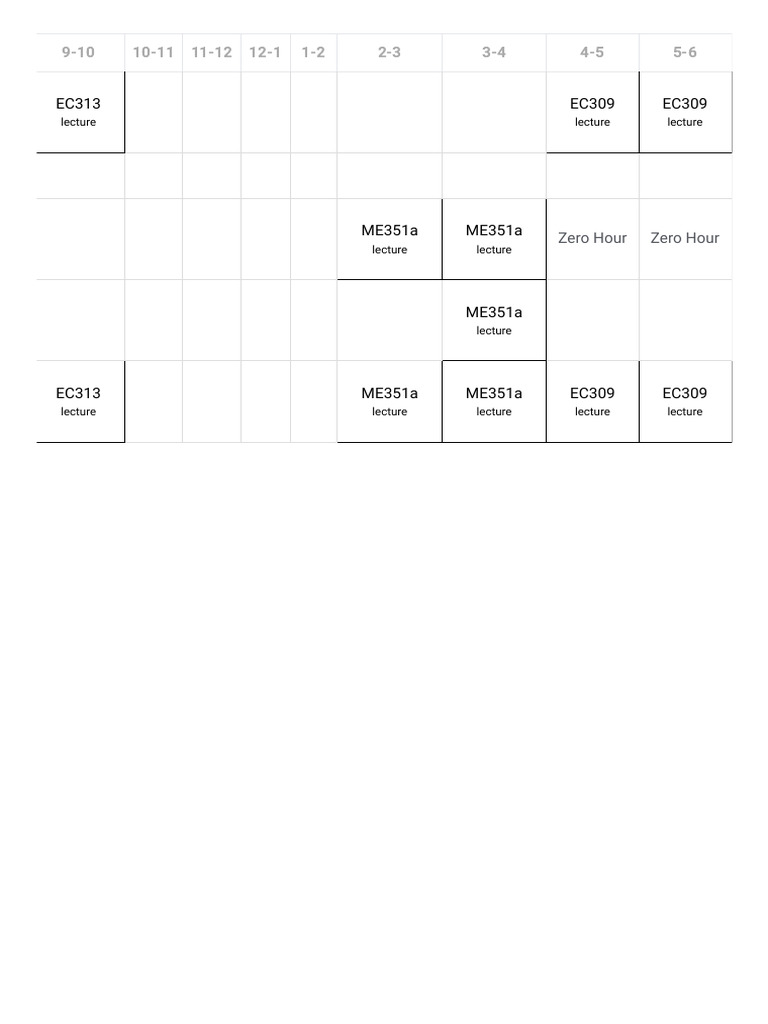 DTU TimeTable Generator | PDF