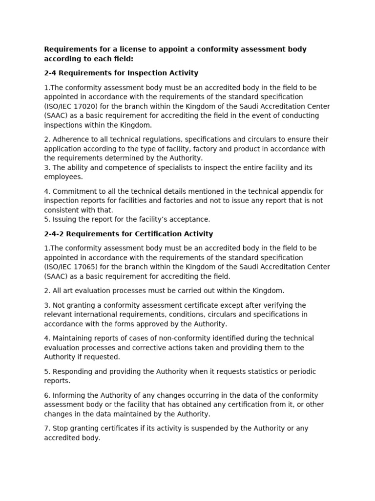 SFDA Requirments | PDF