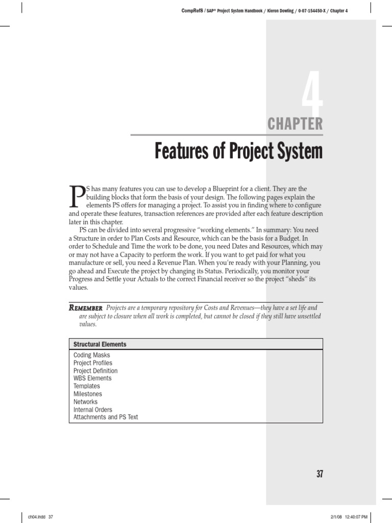 CompRef8 SAP Project System Handbook Kie | PDF