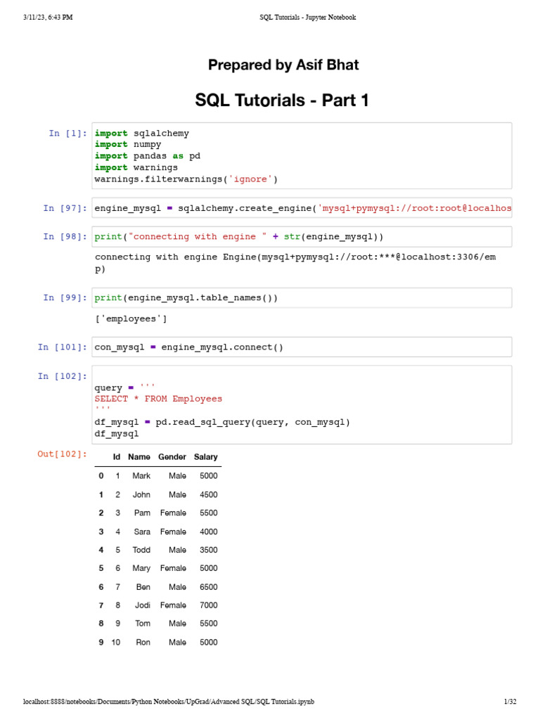 Exemple SQL | PDF