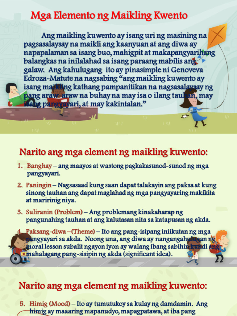 Mga Elemento NG Maikling Kwento | PDF