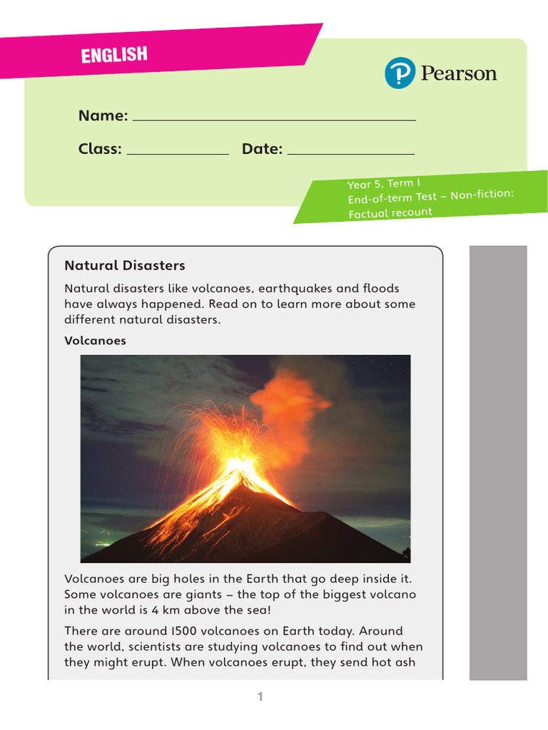 Ip PT Ip English Y5 T1eot2021 | PDF