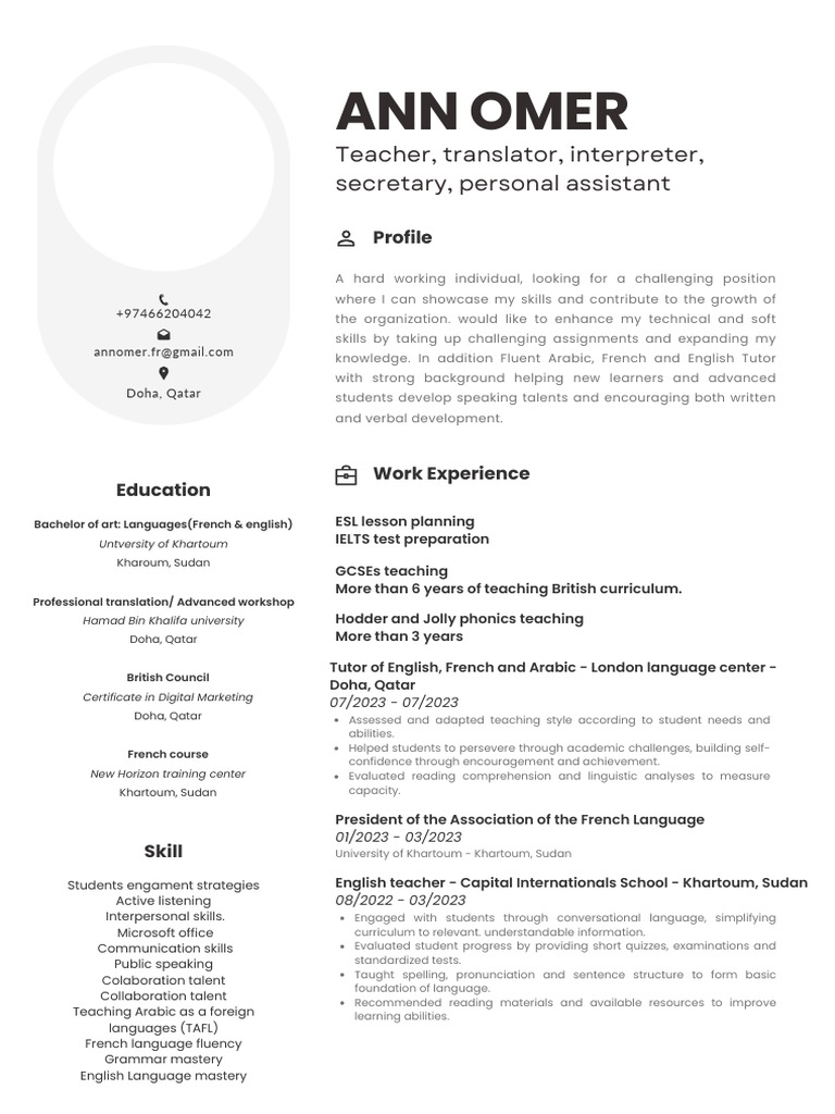 Resume Ann Abdalla | PDF