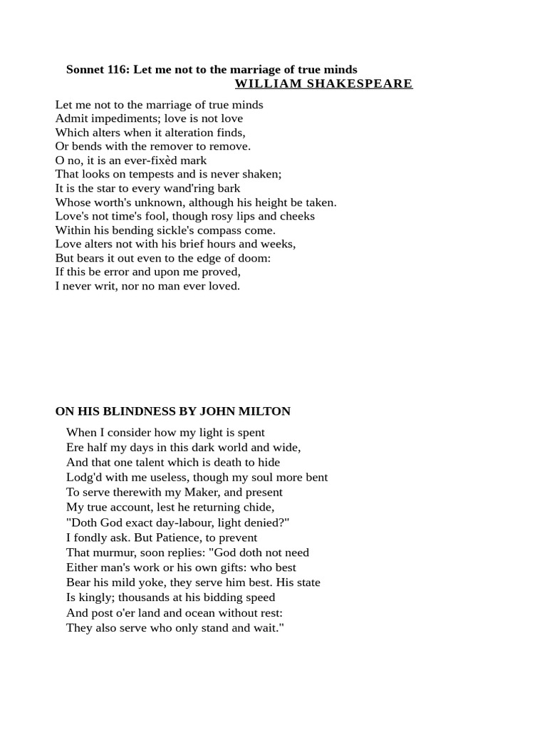 Poems Euphony 1 | PDF