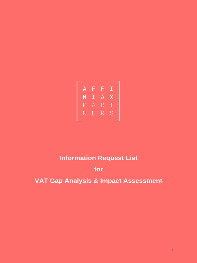 Information Checklist - Impact Assessment | PDF