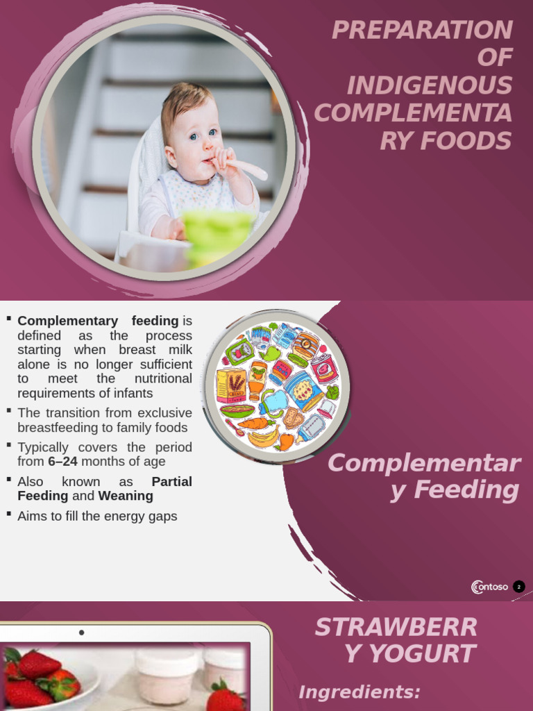 Preparation of Indigenous Complementary Foods | PDF