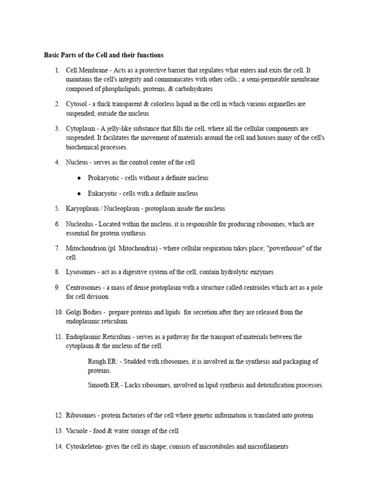 Cell structure, Process, Genetics | PDF