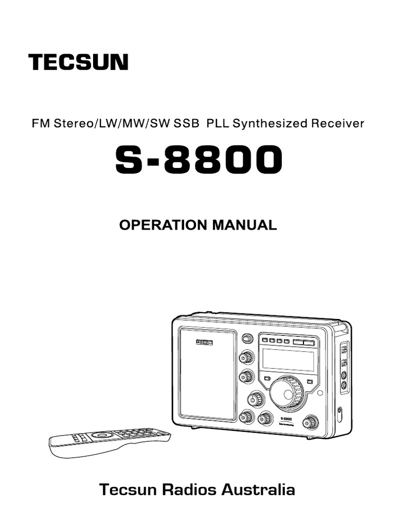 S 8800 English Manual | PDF