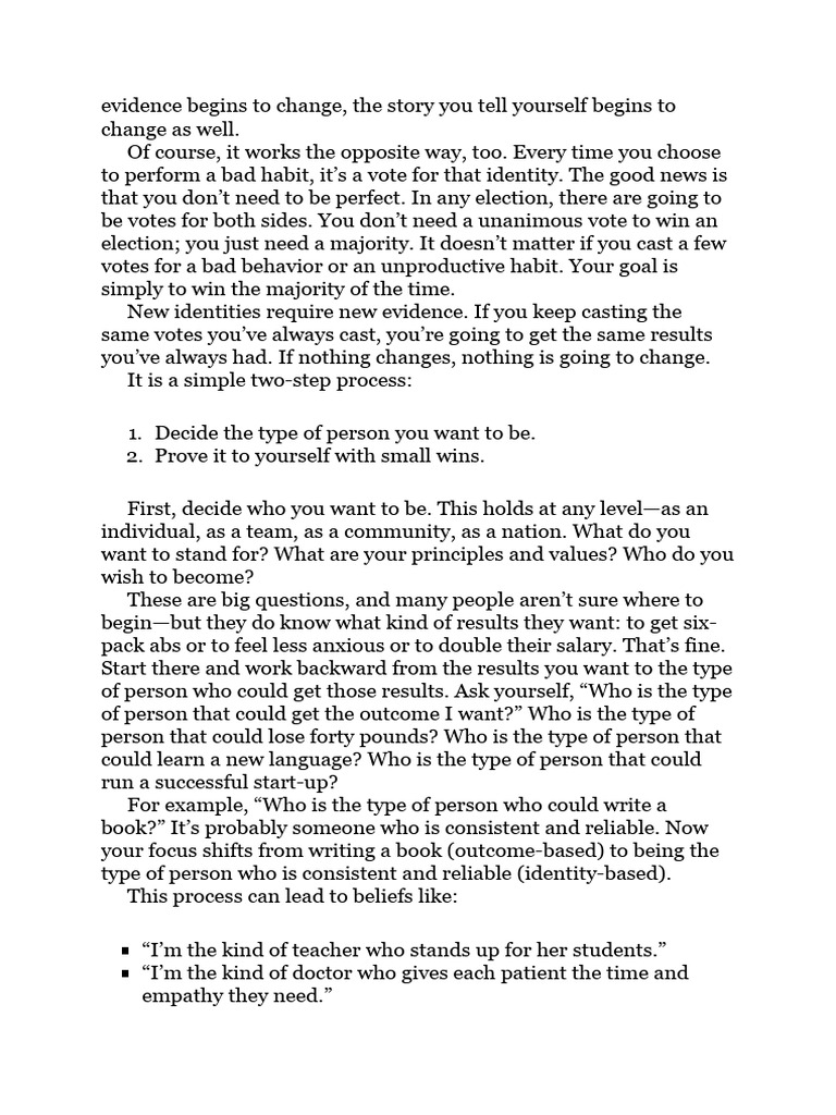 Identity Shaping for Success | PDF | Lifestyle