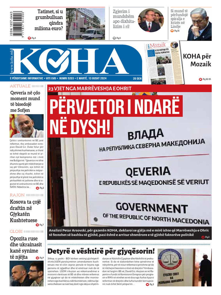 Gazeta KOHA13-08-2024 | PDF