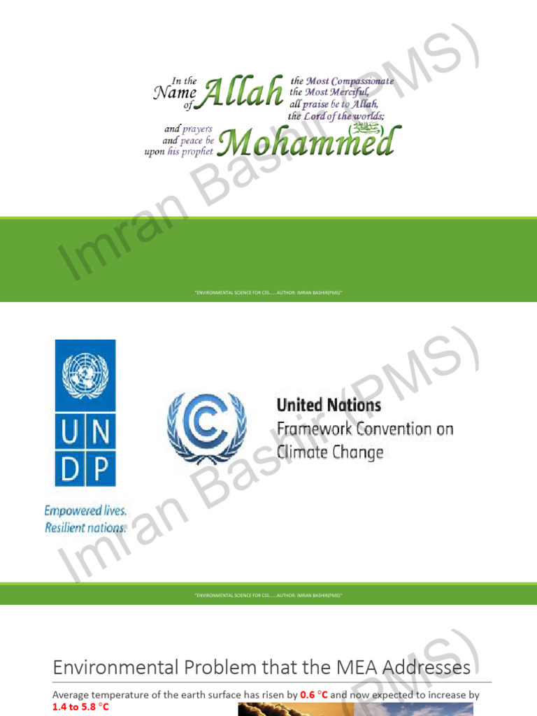 Atmospheric - Land MEAs | PDF