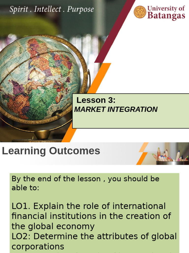 Lesson 3 Market Integration Pdf