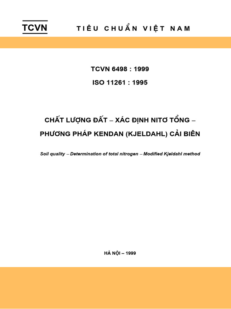 TCVN 6498 - 1999 - Nts | PDF