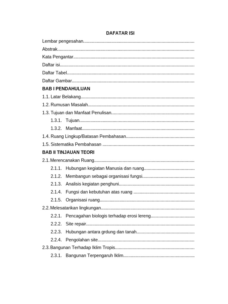 Daftar Isi | PDF
