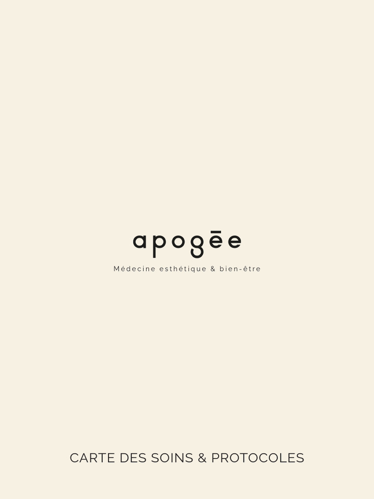 Maison Apogee Brochure Des Soins 1 | PDF