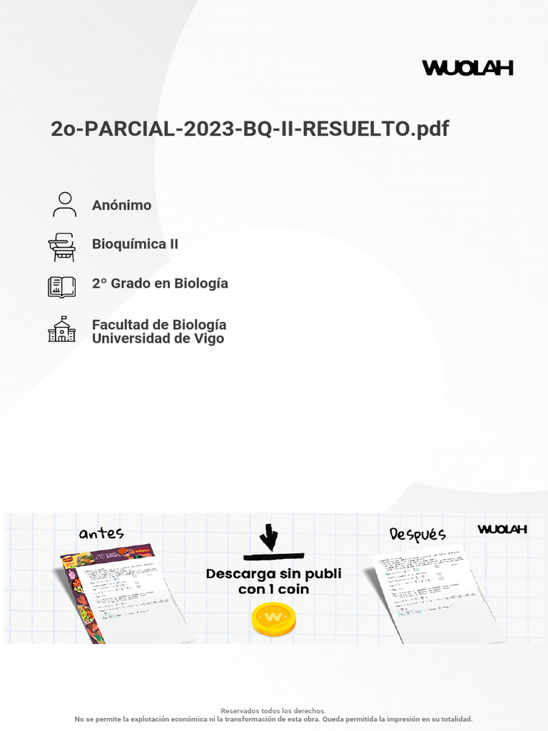 Wuolah Free 2o PARCIAL 2023 BQ II RESUELTO | PDF