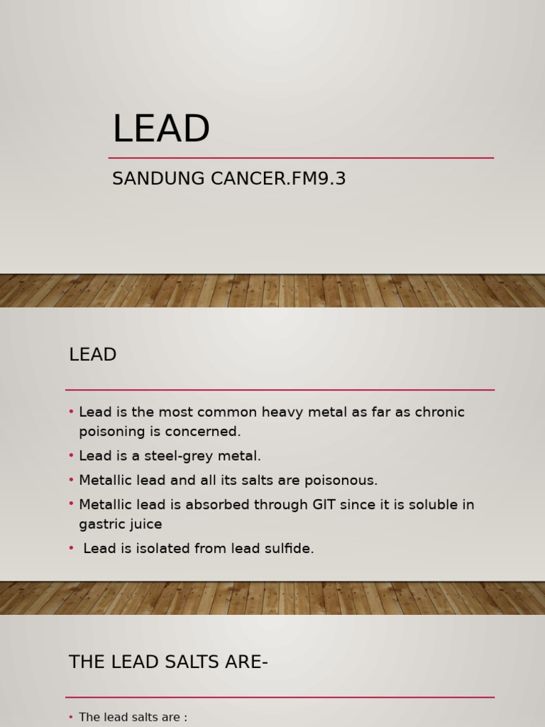 Lead | PDF