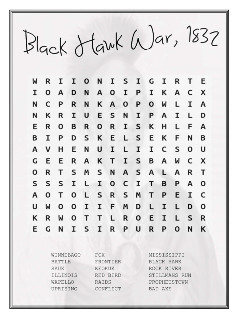 Black Hawk War Pages | PDF