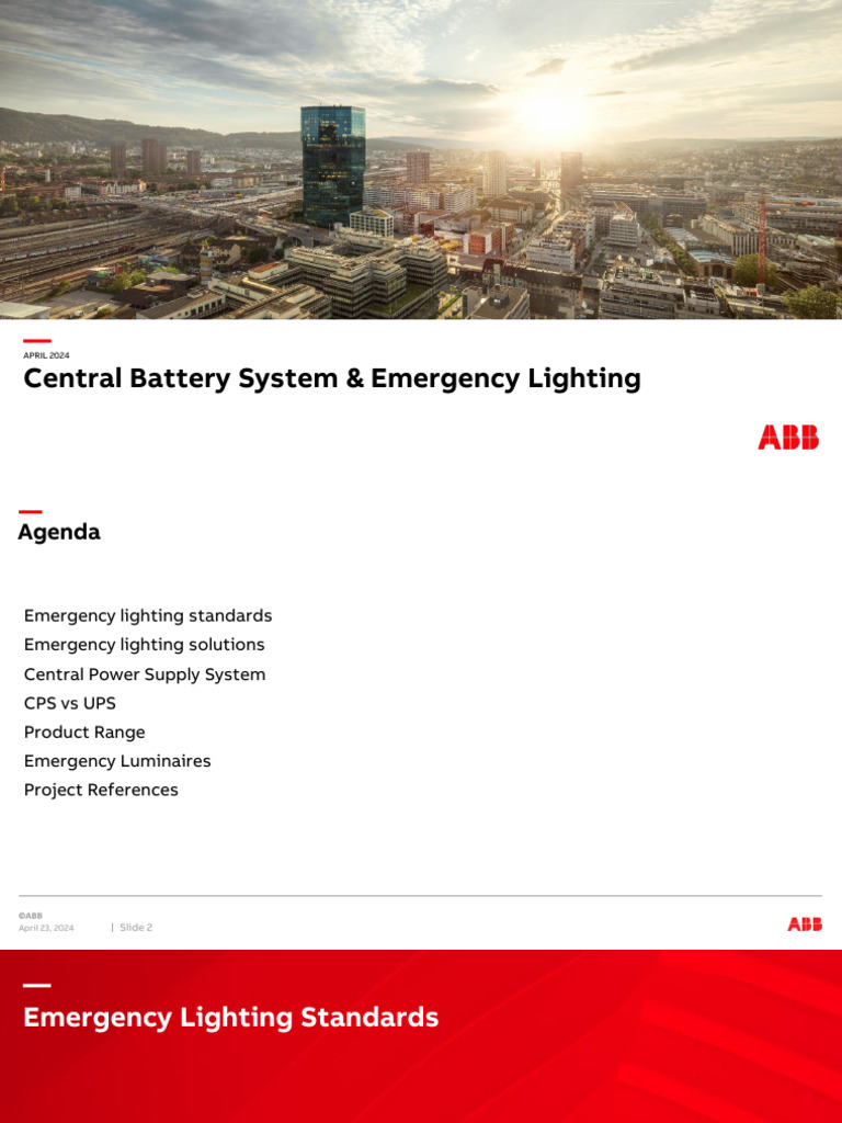 ABB Emergi-Lite - Introduction To CPS - Standards, Product and Application Training - ABB ...