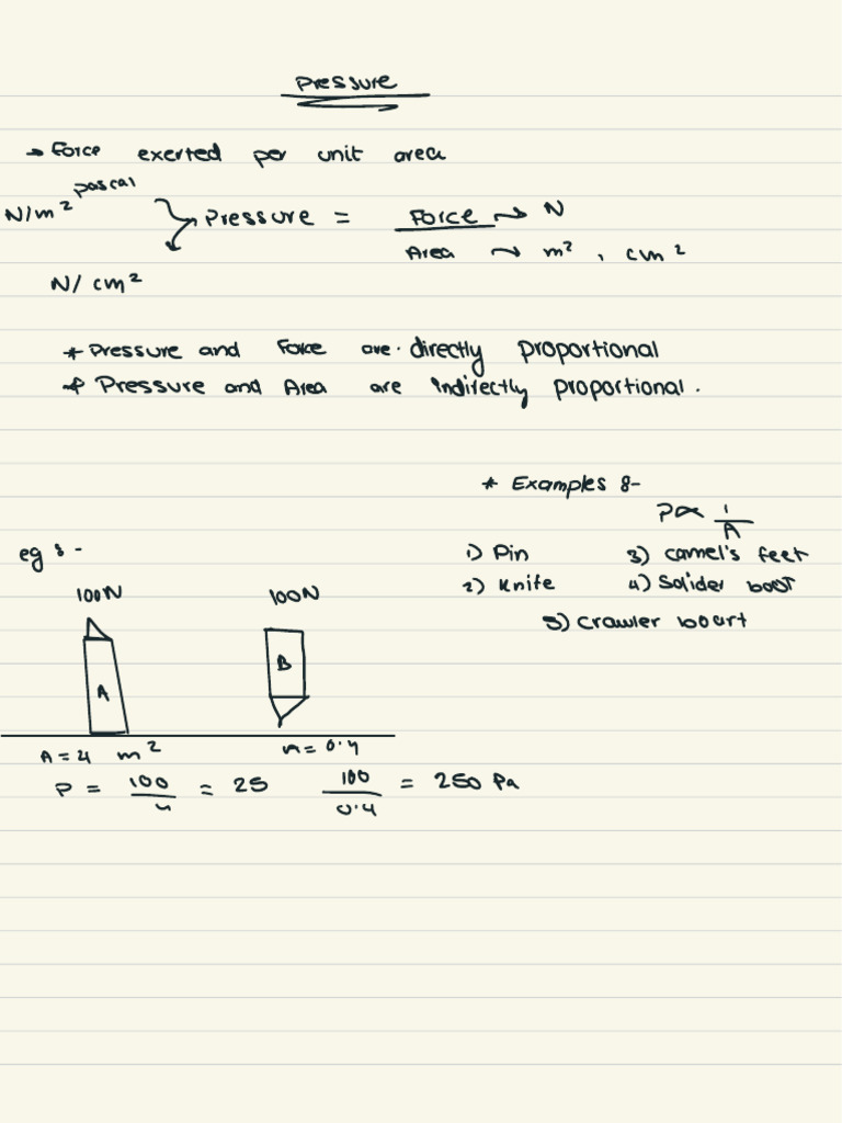 Pressure Notes | PDF