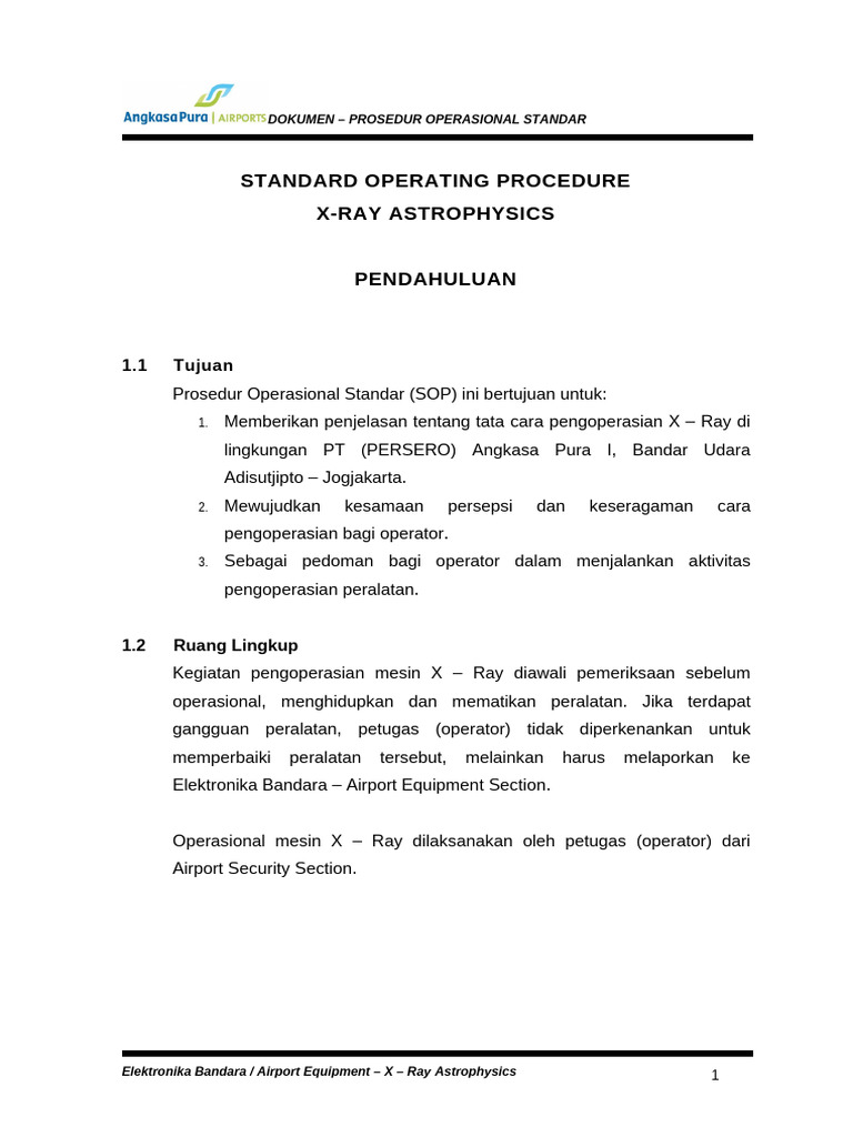 SOP X-Ray Astrophysics | PDF