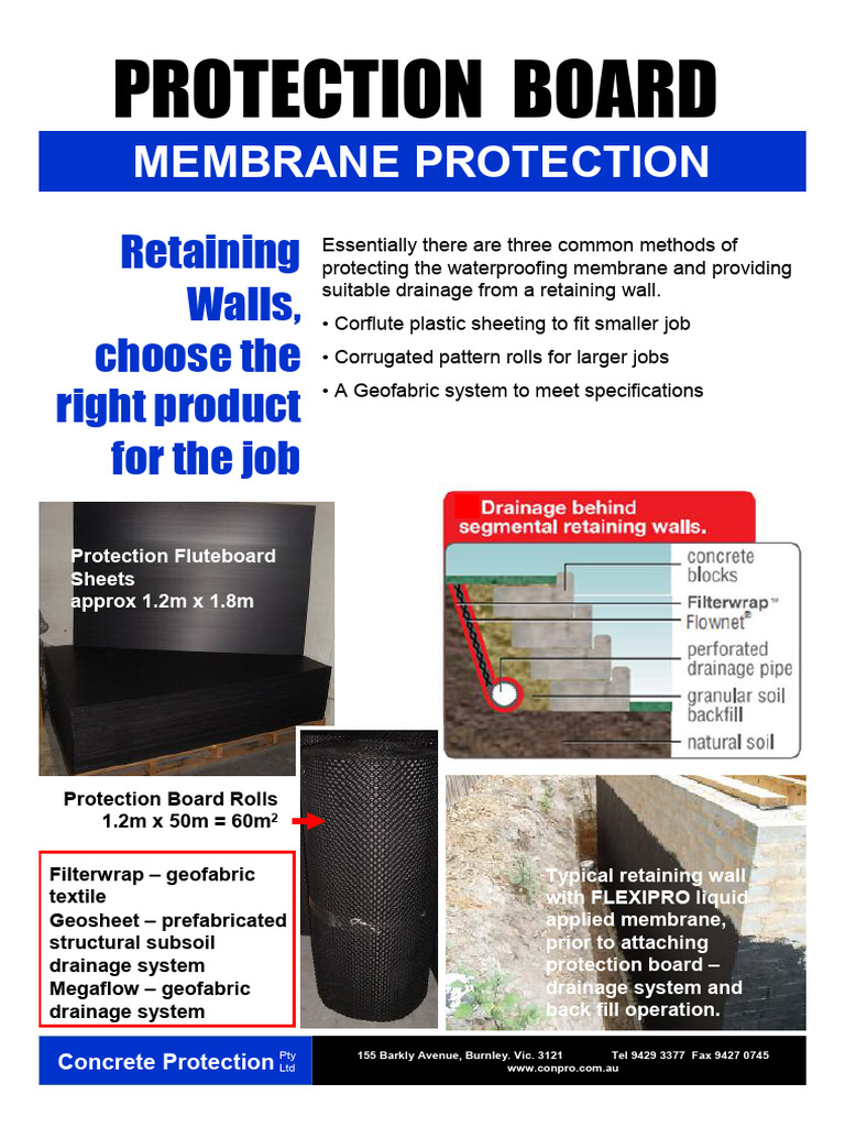 Protection Boards Brochure | PDF | Adhesive | Wall