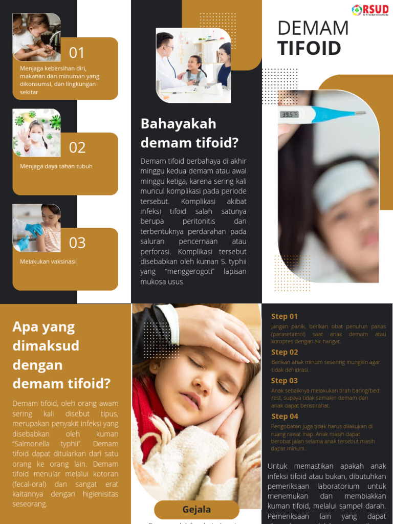 Leaflet Tifoid | PDF