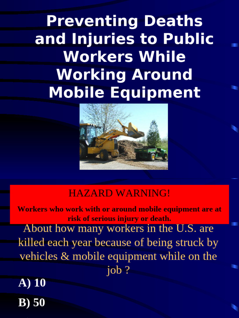 Mobile Equipment | PDF | Loader (Equipment) | Safety