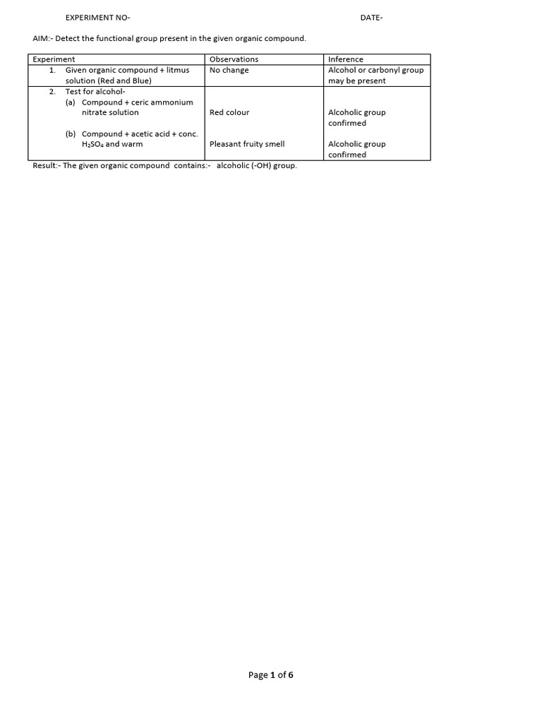 Functional Group | PDF