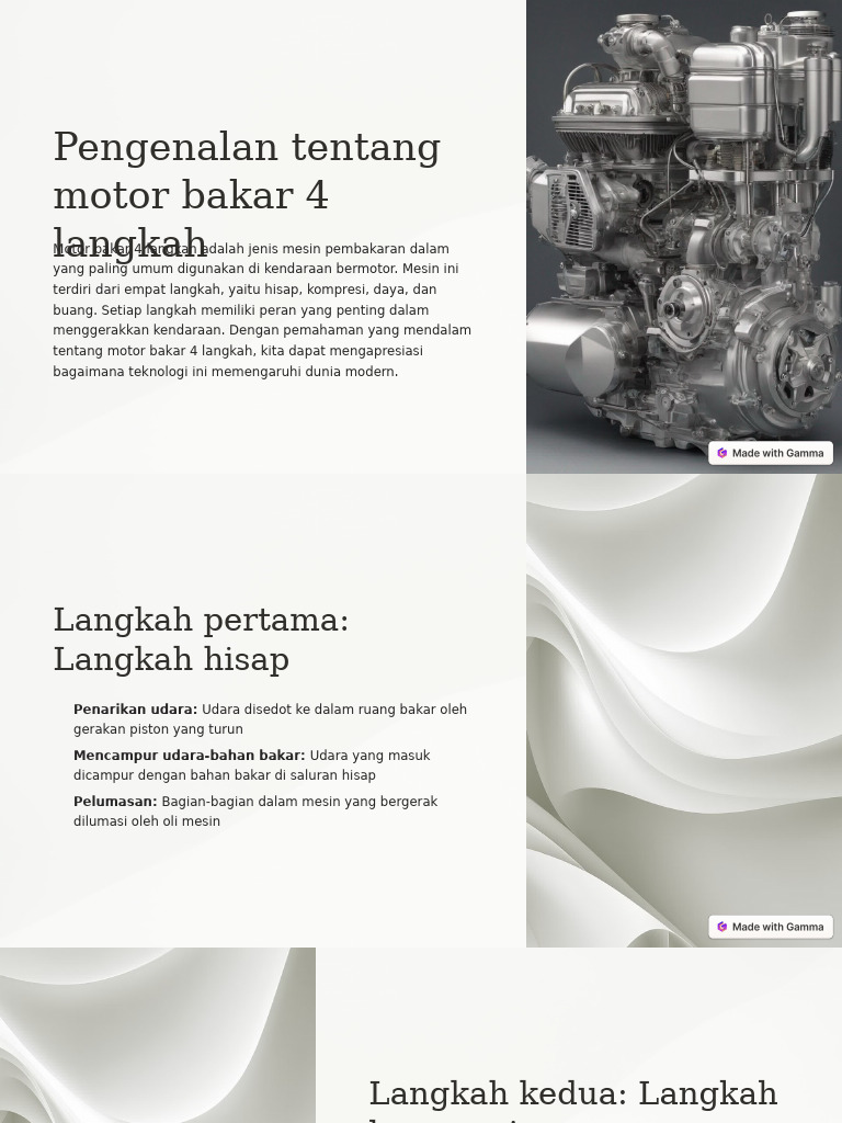 Pengenalan Tentang Motor Bakar 4 Langkah | PDF