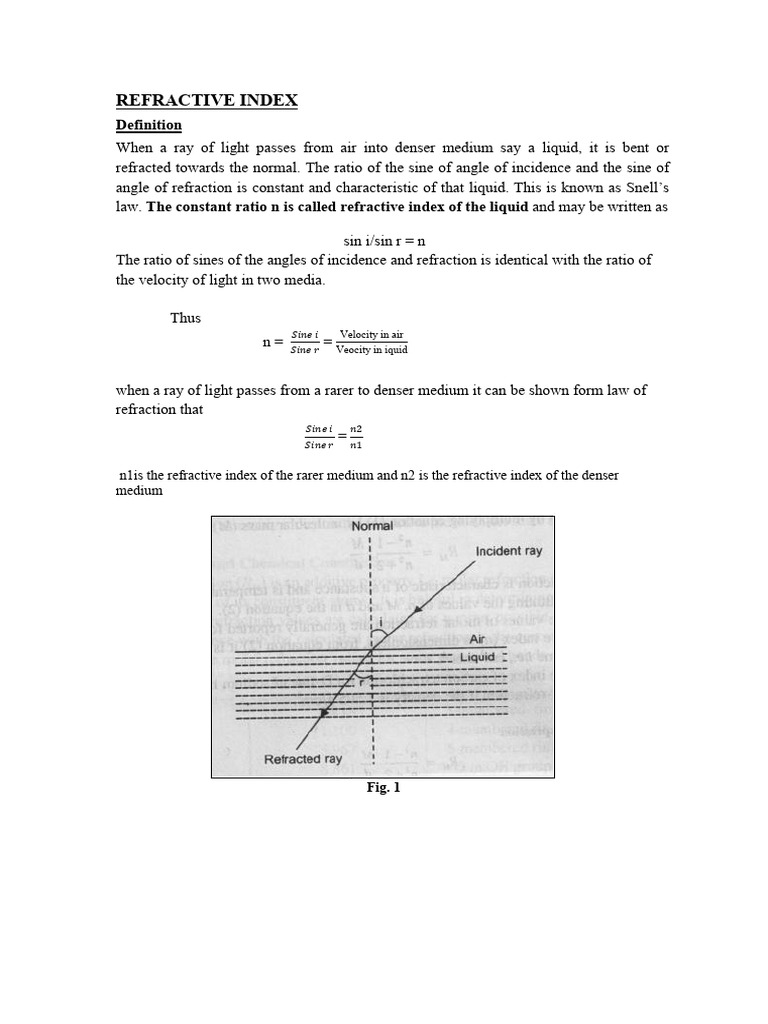 Refractive Index | PDF | Science & Mathematics | Religion & Spirituality