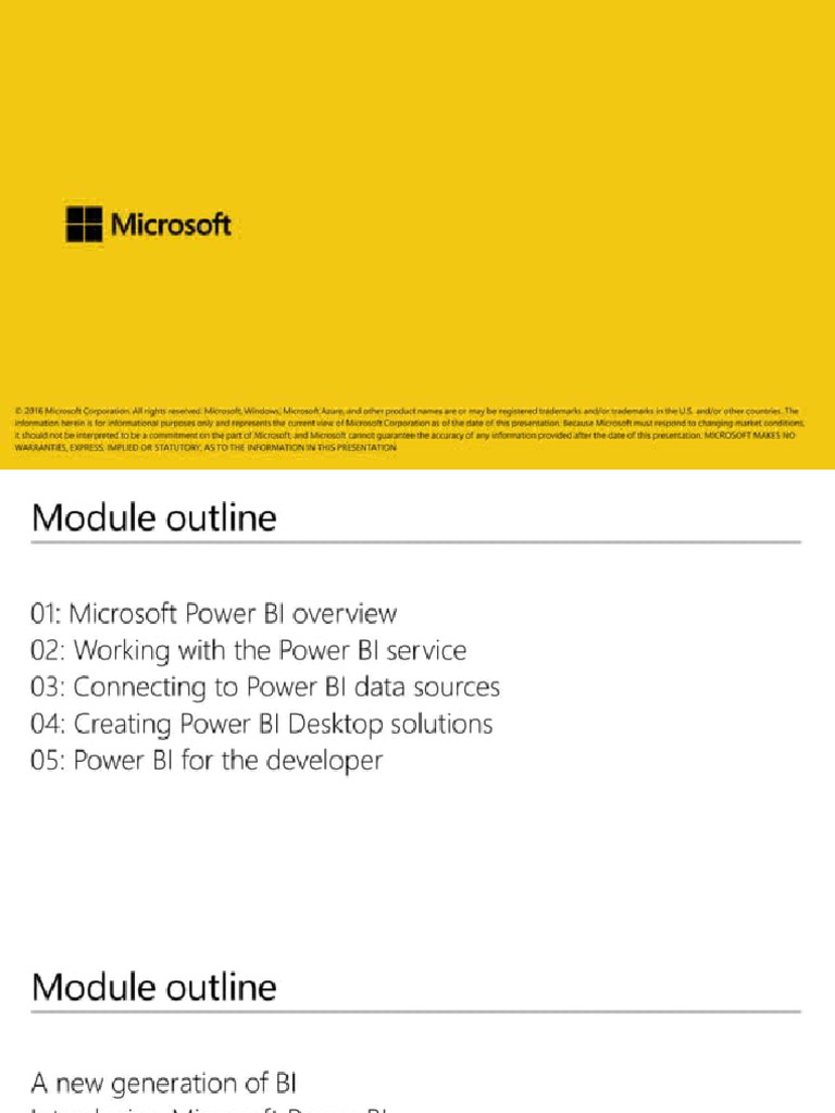 Powerbi Presentation From Microsoft Corporation 265506749 | PDF