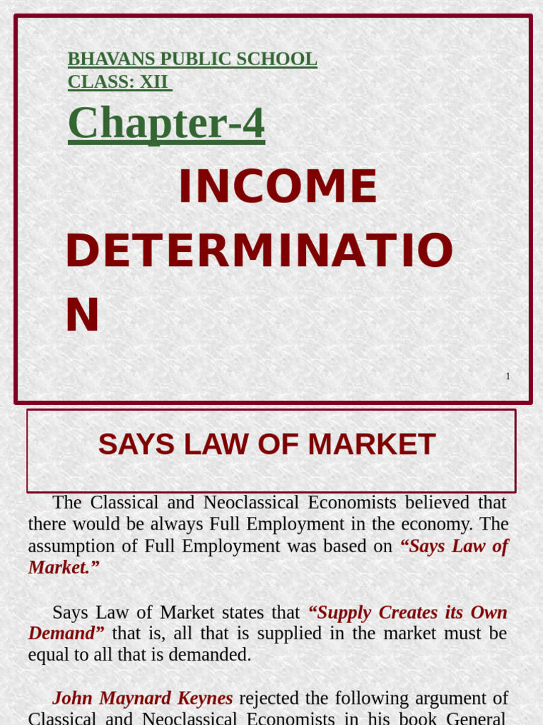 Income Determination | PDF