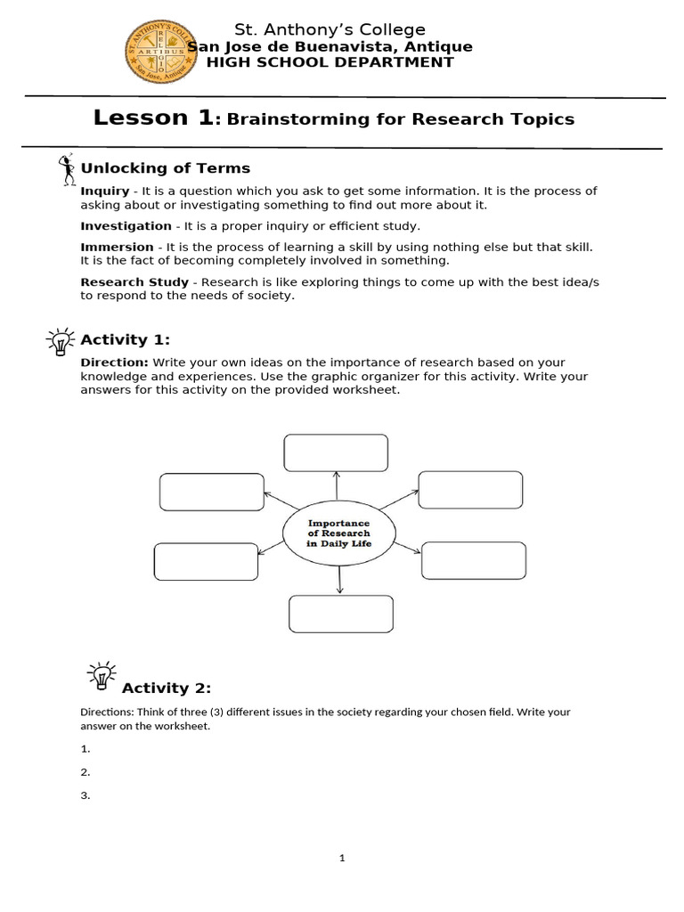 III - Week 1-2 Handouts | PDF III - Week 1-2 Handouts | PDF